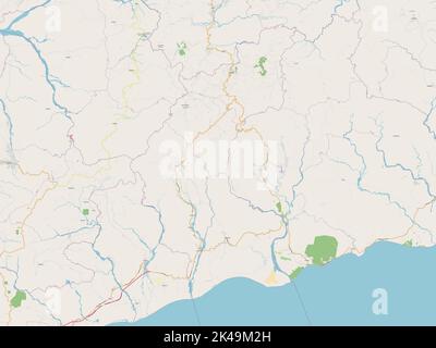 Ainaro, municipality of East Timor. Open Street Map. Locations and ...