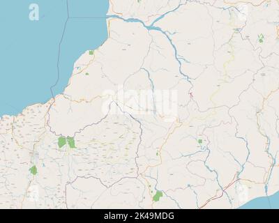 Bobonaro, municipality of East Timor. Open Street Map. Corner auxiliary ...