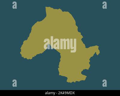 Bobonaro, municipality of East Timor. Solid color shape. Locations of ...