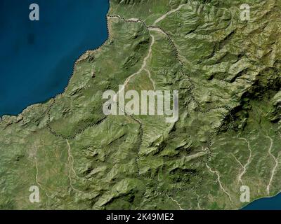 Bobonaro, municipality of East Timor. Low resolution satellite map ...