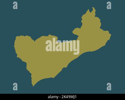 Covalima, municipality of East Timor. Solid color shape. Locations and ...