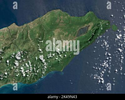 Lautem, municipality of East Timor. High resolution satellite map ...
