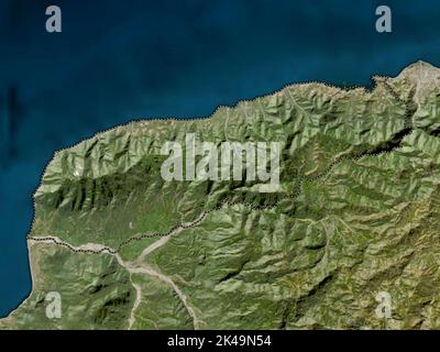 Liquica, municipality of East Timor. Low resolution satellite map ...