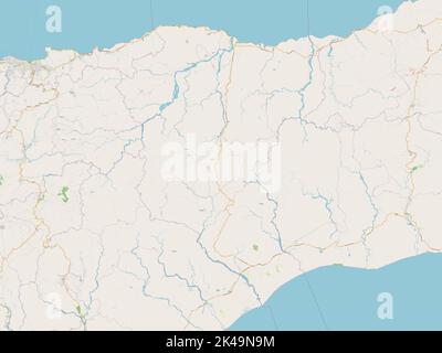 Manatuto, municipality of East Timor. Open Street Map. Locations and ...