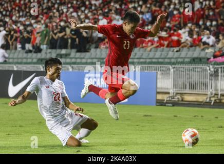 #23 Sun Ming-him of Hong Kong in action during the international ...