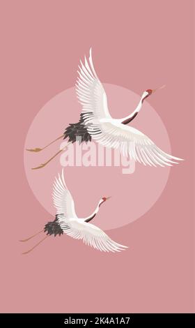 vector pixel art animal stork isolated cartoon Stock Vector Image & Art ...