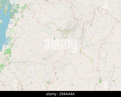 Azuay, province of Ecuador. Open Street Map. Locations and names of ...