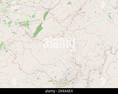Canar, province of Ecuador. Open Street Map. Locations and names of ...