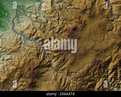 Carchi, province of Ecuador. Elevation map colored in wiki style with ...