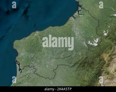 Esmeraldas, province of Ecuador. Low resolution satellite map ...