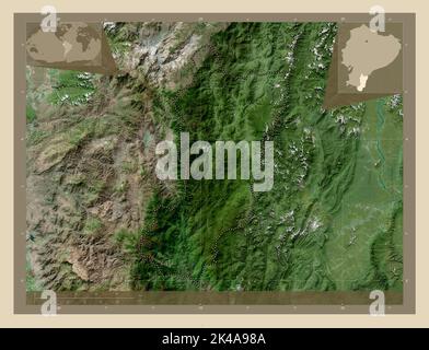 Zamora Chinchipe, province of Ecuador. High resolution satellite map ...