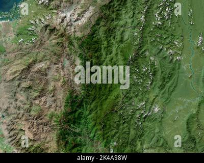 Zamora Chinchipe, province of Ecuador. High resolution satellite map ...