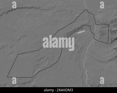 Al Jizah, governorate of Egypt. Bilevel elevation map with lakes and ...