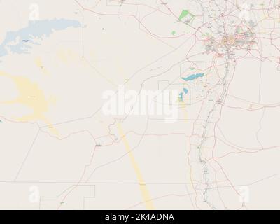 Al Jizah, governorate of Egypt. Open Street Map. Locations of major ...