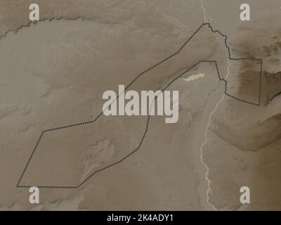 Al Jizah, governorate of Egypt. Colored elevation map with lakes and ...