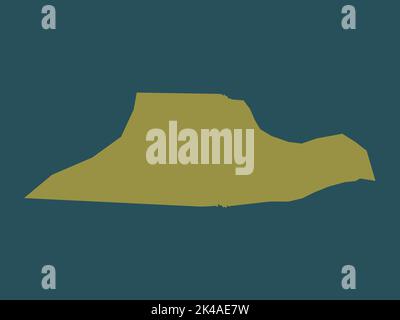 Al Minya, governorate of Egypt. Solid color shape. Locations and names ...