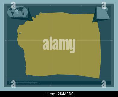 Al Qahirah, governorate of Egypt. Solid color shape. Locations and ...