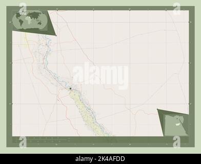 Asyut, governorate of Egypt. Open Street Map Stock Photo - Alamy
