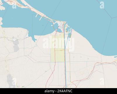 Bur Sa`id, governorate of Egypt. Open Street Map. Locations and names ...