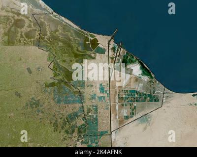 Bur Sa`id, governorate of Egypt. High resolution satellite map ...