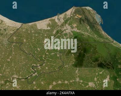 Dumyat, governorate of Egypt. Low resolution satellite map. Locations ...