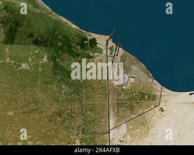 Bur Sa`id, governorate of Egypt. Low resolution satellite map ...