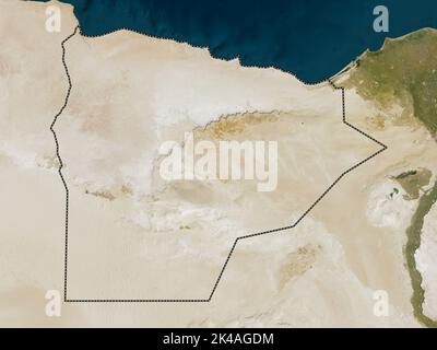 Matrouh, governorate of Egypt. Low resolution satellite map. Locations ...