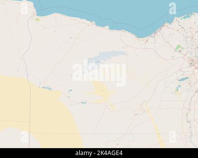 Matrouh, governorate of Egypt. Open Street Map. Locations and names of ...