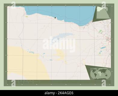 Matrouh, governorate of Egypt. Open Street Map Stock Photo - Alamy
