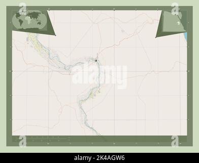 Qina, governorate of Egypt. Open Street Map Stock Photo - Alamy
