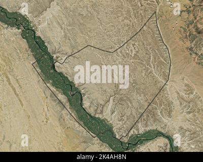 Suhaj, governorate of Egypt. High resolution satellite map. Locations ...