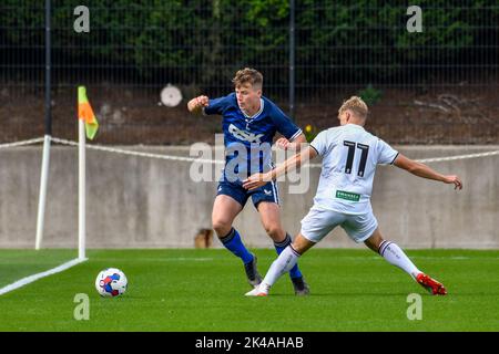 Swansea, Wales. 1 October 2022. Sebastian Dabrowski of Swansea City in ...