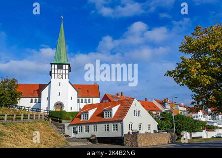 St. Nicolas' Church, Ronne City,Bornholm Island, Denmark, Europe Stock ...