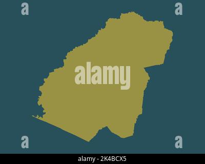 Ahuachapan, department of El Salvador. Solid color shape. Locations of ...