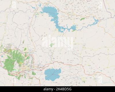 Cuscatlan, department of El Salvador. Open Street Map. Corner auxiliary ...