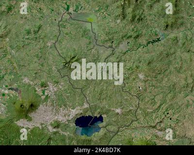 Cuscatlan, department of El Salvador. High resolution satellite map ...