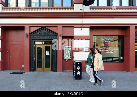 Gyu-Kaku Japanese BBQ, 34 Cooper Sq, New York, NY. exterior storefront ...