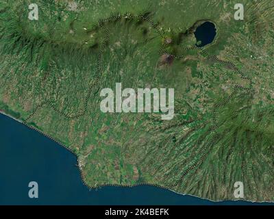 Sonsonate, department of El Salvador. High resolution satellite map ...