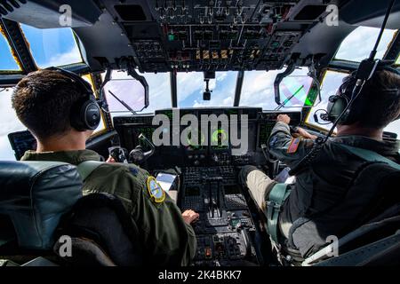 Lt. Col. Dave Gentile, 53rd Weather Reconnaissance Squadron aircraft ...