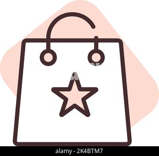 A shopping bag icon on a white background Stock Vector Image & Art - Alamy