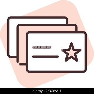 Cards Simple vector icon. Illustration symbol design template for web ...