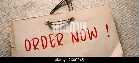 Text sign showing Buy Now. Conceptual photo asking someone to purchase ...