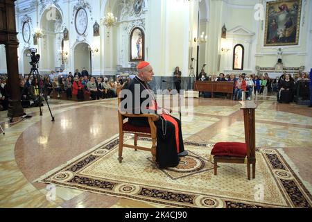 Pagani, Salerno, Italy. 30th Sep, 2022. Italian Cardinal Angelo ...