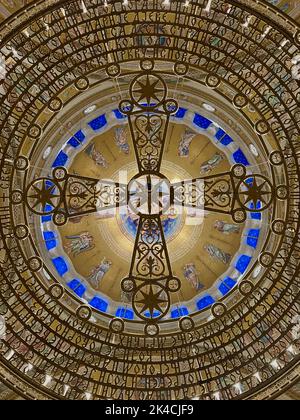Architecture inside magnificent biggest Orthodox Church temple Saint ...