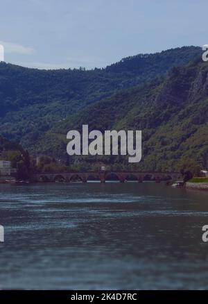 Bridge Mehmed-pasa Sokolovic most na drini cuprija Visegrad Stock Photo ...