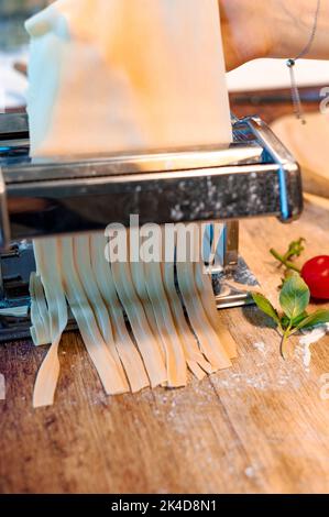 Homemade pasta original as Italians Stock Photo - Alamy