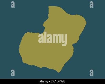 Shape of Bioko Sur, province of Equatorial Guinea, with its capital ...