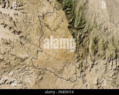Maekel, region of Eritrea. Low resolution satellite map. Corner ...