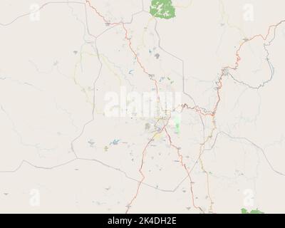 Maekel, region of Eritrea. Open Street Map. Locations and names of ...