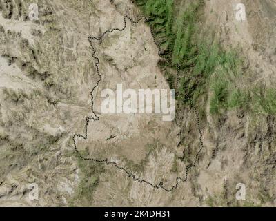Maekel, region of Eritrea. High resolution satellite map. Corner ...